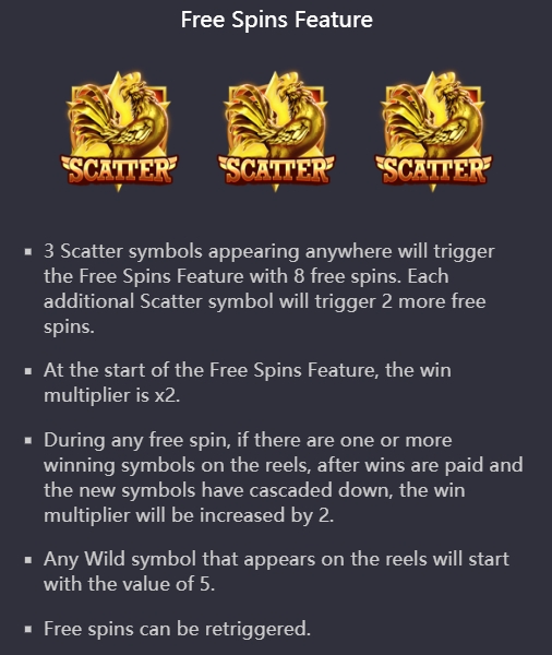 Rooster Rumble สล็อต PG รูสเตอร์ รัมเบิ้ล เกมใหม่ยอดนิยม